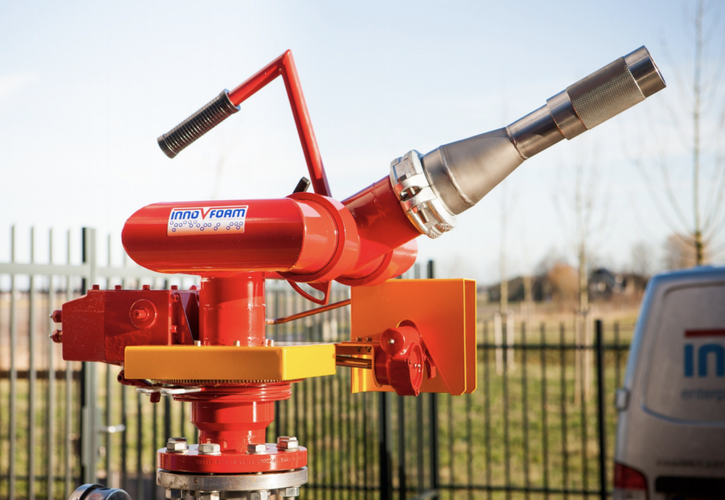 Water turbine operated fire monitor – InnoVfoam
